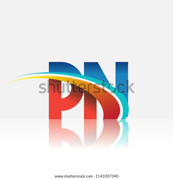 Initial Letter Pn Logotype Company Name Stock Vector (Royalty Free ...