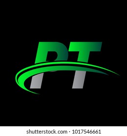 Initial Letter Pt Logotype Company Name Stock Vector (Royalty Free ...