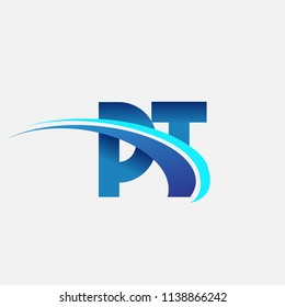 Initial Letter Pt Logotype Company Name Stock Vector (Royalty Free ...