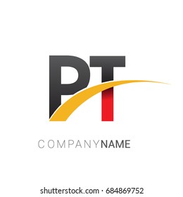Initial Letter Pt Logotype Company Name Stock Vector (Royalty Free ...