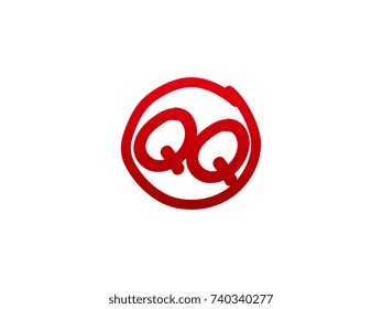 Initial Letter Qq Handwritten Logo Stock Vector (Royalty Free ...