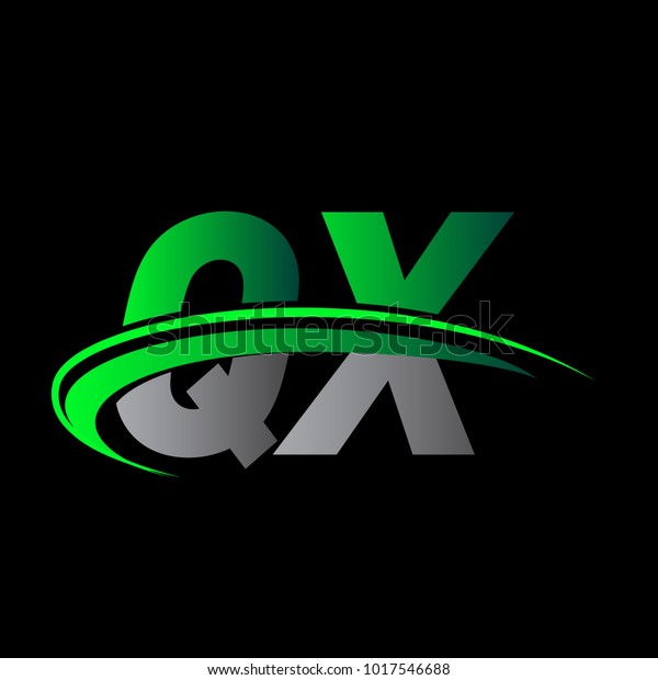 Initial Letter Qx Logotype Company Name Stock Vector (Royalty Free ...