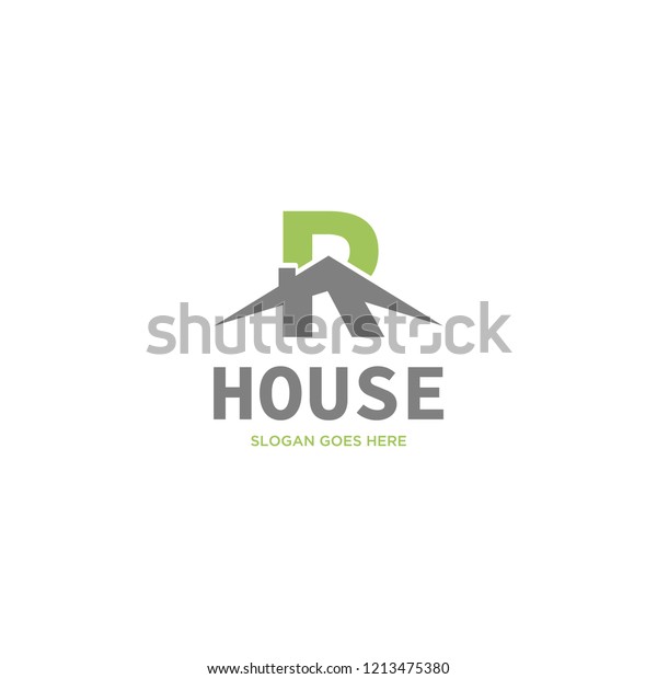 Initial Letter R House Real Estate Stock Vector (Royalty Free ...