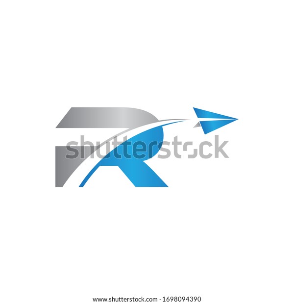 Initial Letter R Logo Origami Paper Stock Vector (Royalty Free ...