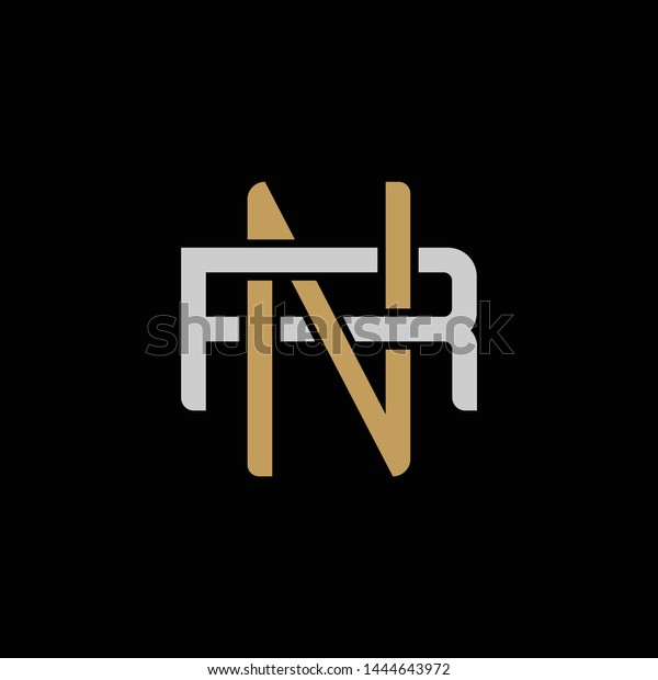 Initial Letter R N Rn Nr Stock Vector (Royalty Free) 1444643972 ...