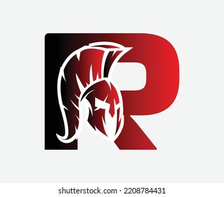 Initial Letter R Spartan Logo Stock Vector (Royalty Free) 2208784431 ...