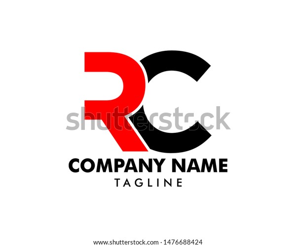 Initial Letter Rc Logo Template Design Stock Vector (Royalty Free ...