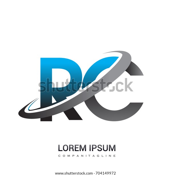 Initial Letter Rc Logotype Company Name Stock Vector (Royalty Free ...