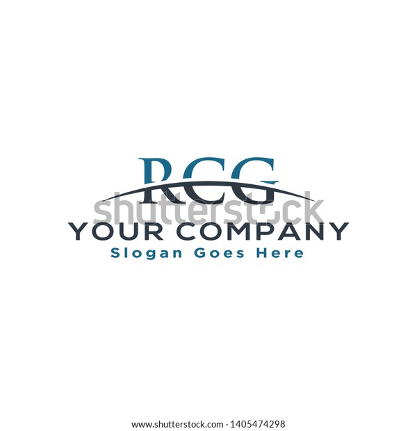 Initial Letter Rcg Overlapping Movement Swoosh Stock Vector (Royalty ...