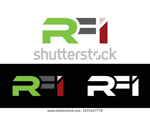 Initial Letter Rfi Logo Icon Design Stock Vector (Royalty Free ...