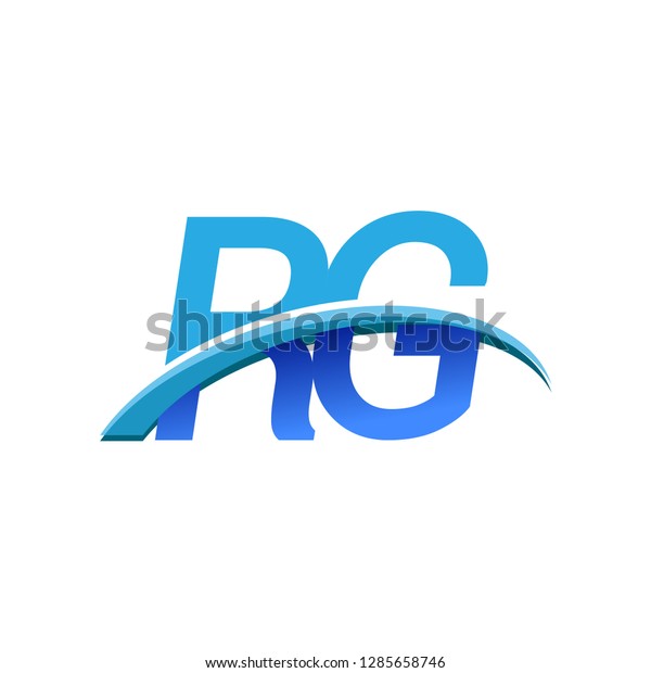 Initial Letter Rg Logotype Company Name Stock Vector (Royalty Free ...