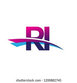 Initial Letter Ri Logotype Company Name Stock Vector (Royalty Free ...