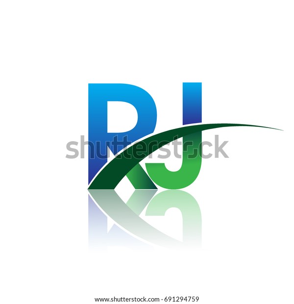 Initial Letter Rj Logotype Company Name Stock Vector (Royalty Free ...