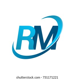 Initial Letter Rm Logotype Company Name Stock Vector (Royalty Free ...