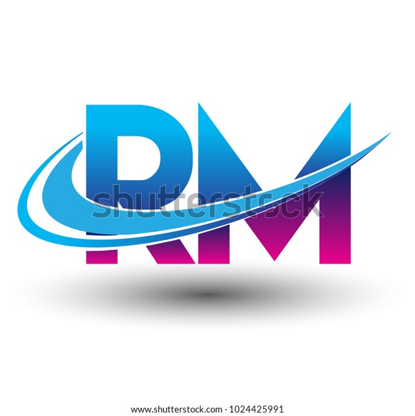 Initial Letter Rm Logotype Company Name Stock Vector (Royalty Free ...