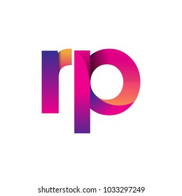 Initial Letter Rp Logo Lowercase Magenta Stock Vector (Royalty Free ...