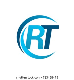 Initial Letter Rt Logotype Company Name Stock Vector (Royalty Free ...