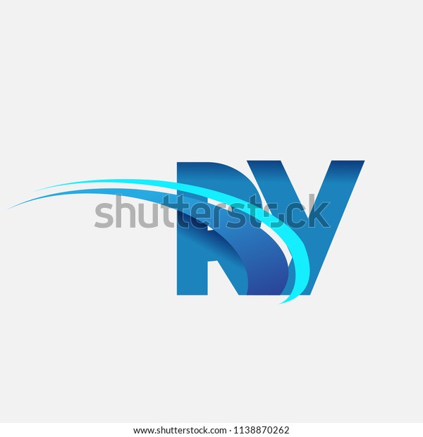 Initial Letter Ry Logotype Company Name Stock Vector (Royalty Free ...