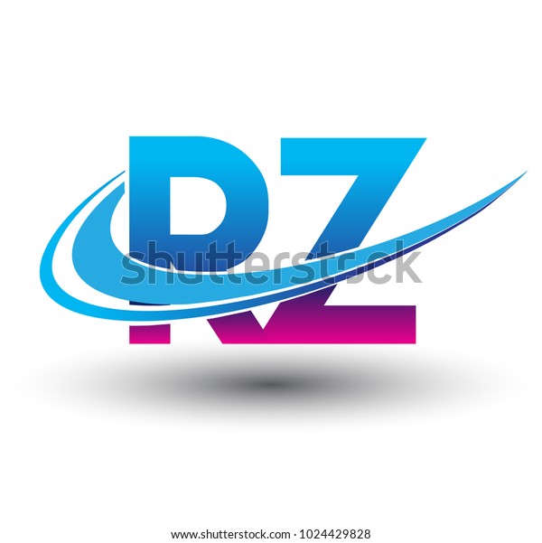 Initial Letter Rz Logotype Company Name Stock Vector (Royalty Free ...