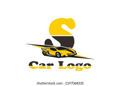 Initial Letter S Car Logo Stock Vector (Royalty Free) 2197068335 ...