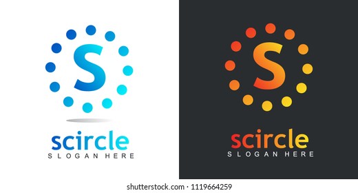 Initial Letter S Circle Logo Icon Stock Vector (Royalty Free ...