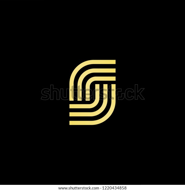 Initial Letter S Ss Sss Minimalist Stock Vector (Royalty Free) 1220434858