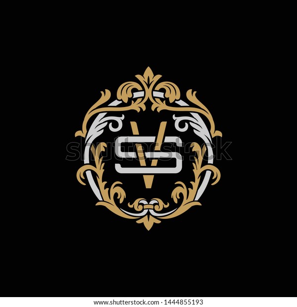Initial Letter S V Sv Vs Stock Vector (Royalty Free) 1444855193