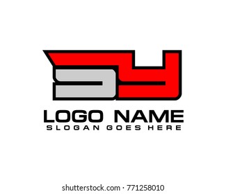 Initial Letter S Y Logo Template Stock Vector (Royalty Free) 771258010 ...