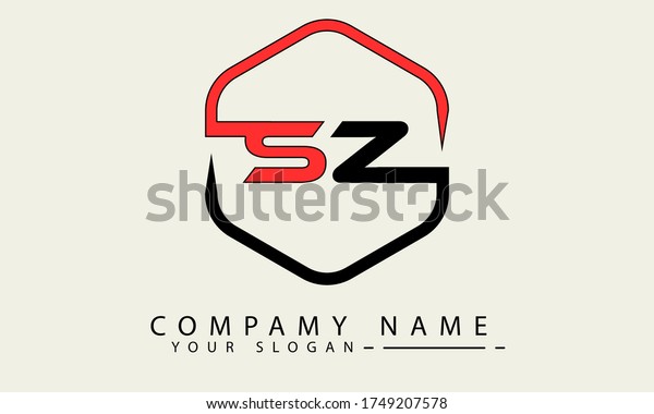 Initial Letter S Z Logo Sz Stock Vector (Royalty Free) 1749207578 ...