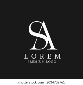 Initial Letter Sa Logo Design Vector Stock Vector (Royalty Free) 2034732761 | Shutterstock