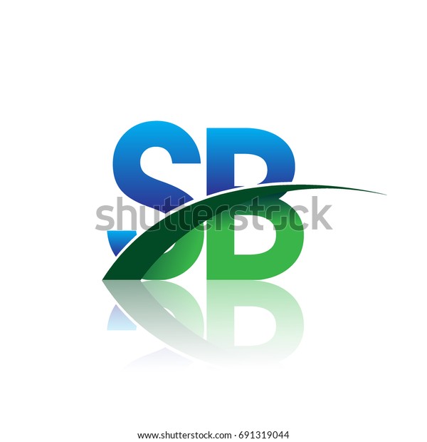 Initial Letter Sb Logotype Company Name Stock Vector (Royalty Free ...
