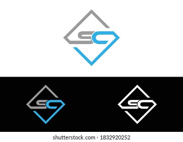 Initial Letter Sc Logo Icon Design Stock Vector (Royalty Free ...