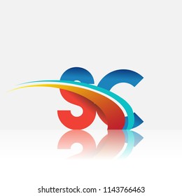 Initial Letter Sc Logotype Company Name Stock Vector (Royalty Free ...