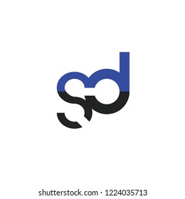 Initial Letter Sd Linked Round Lowercase Stock Vector (Royalty Free ...