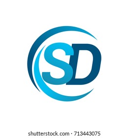 Initial Letter Sd Logotype Company Name Stock Vector (Royalty Free ...