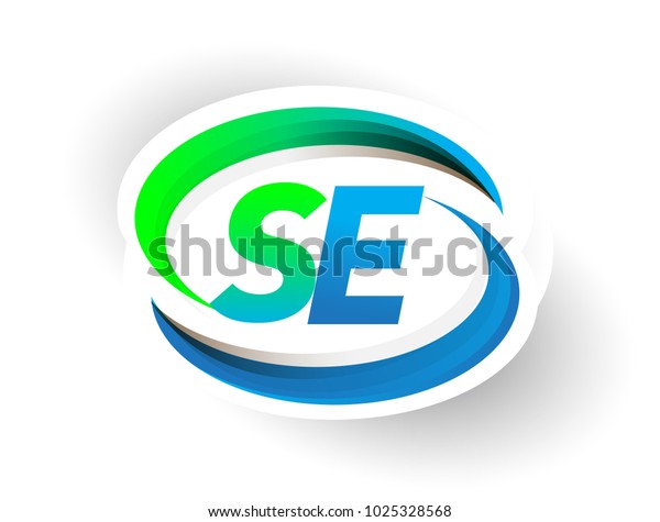 Initial Letter Se Logotype Company Name Stock Vector (Royalty Free ...