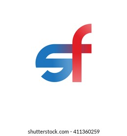Initial Letter Sf Linked Round Lowercase Stock Vector (Royalty Free ...