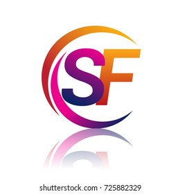 Initial Letter Sf Logotype Company Name Stock Vector (Royalty Free ...