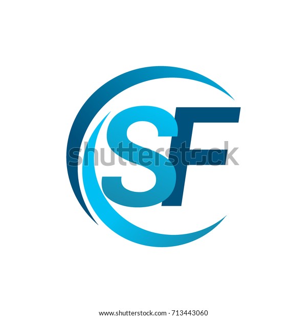 Initial Letter Sf Logotype Company Name Stock Vector (Royalty Free ...