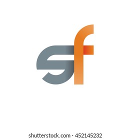Initial Letter Sf Modern Linked Circle Stock Vector (Royalty Free ...