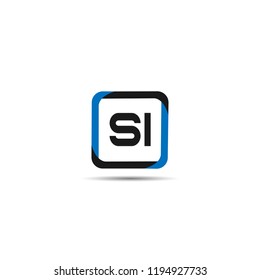 Initial Letter Si Logo Template Design Stock Vector (Royalty Free ...