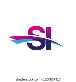 Initial Letter Si Logotype Company Name Stock Vector (Royalty Free ...