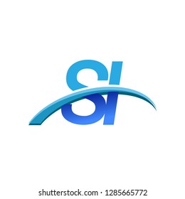 Initial Letter Si Logotype Company Name Stock Vector (Royalty Free ...