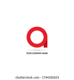 Initial Letter Simple Red Circle Logo Stock Vector (Royalty Free ...