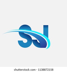 Initial Letter Sj Logotype Company Name Stock Vector (Royalty Free ...