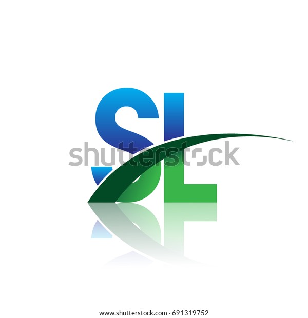 Initial Letter Sl Logotype Company Name Stock Vector (Royalty Free ...