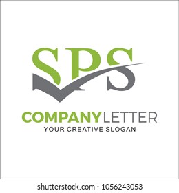 Initial Letter Sps Design Logo Checklist: เวกเตอร์สต็อก (ปลอดค่า ...