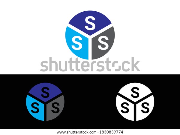 Initial Letter Sss Logo Icon Design Stock Vector (Royalty Free ...