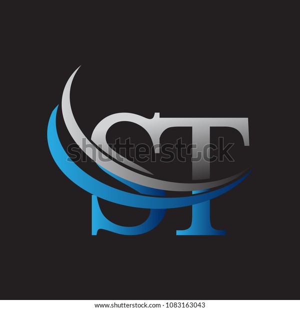 Initial Letter St Logotype Company Name Stock Vector (Royalty Free ...