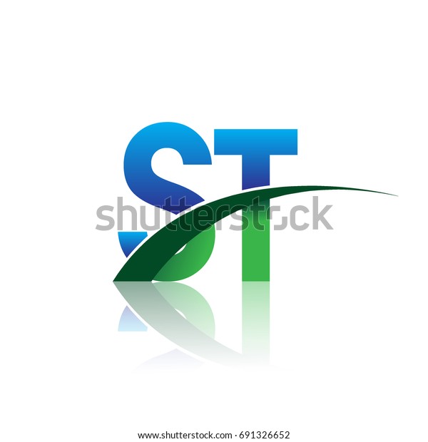 Initial Letter St Logotype Company Name Stock Vector (Royalty Free ...